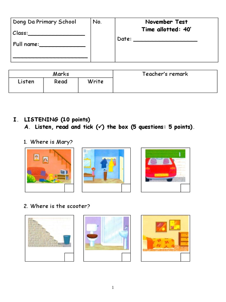 Let's Go 3 - Unit 3 - TEST | PDF