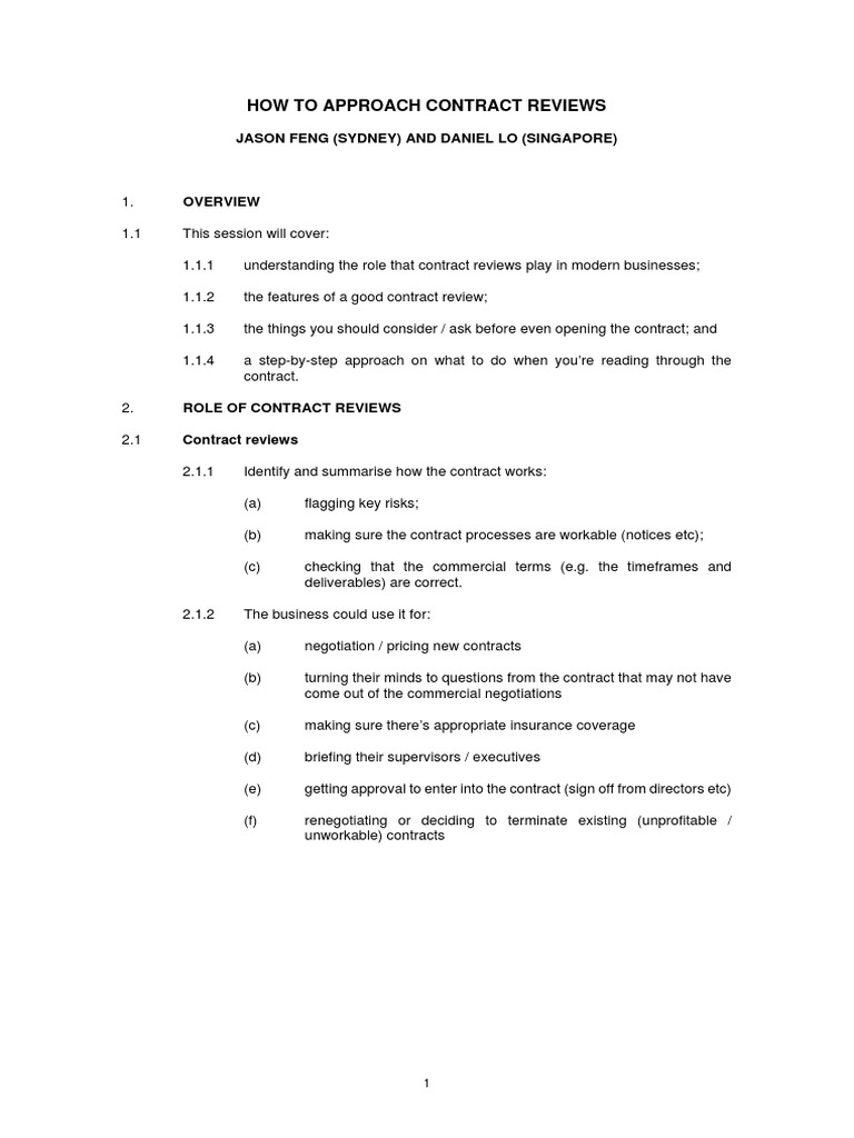 Effective Contract Review Strategies | PDF | Risk | Insurance