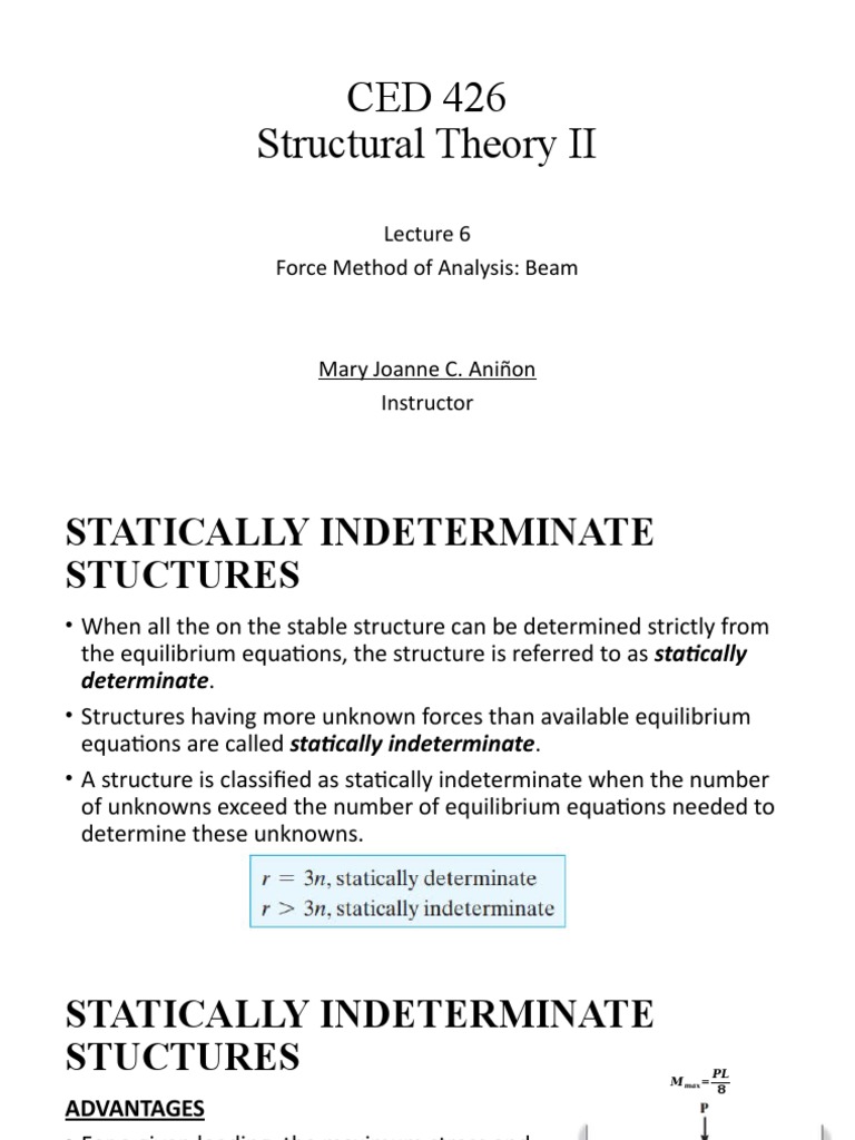 Force Method of Beam Analysis | PDF | Science & Mathematics