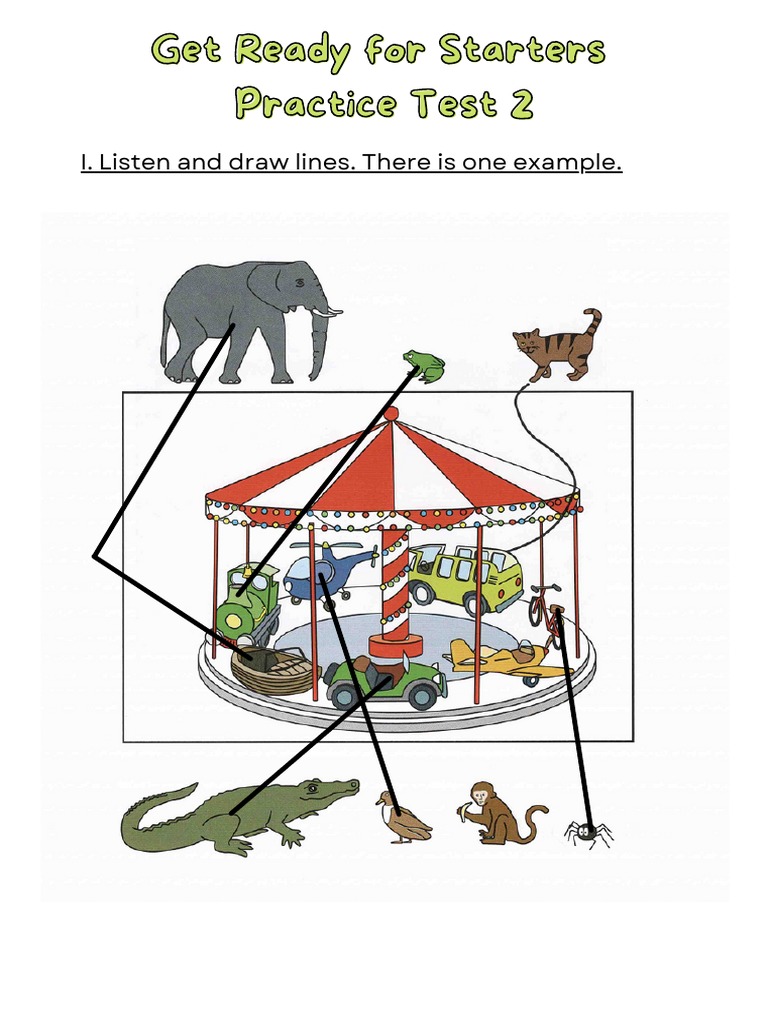 Answer Key Get Ready For Starters Practice Test 1 | PDF