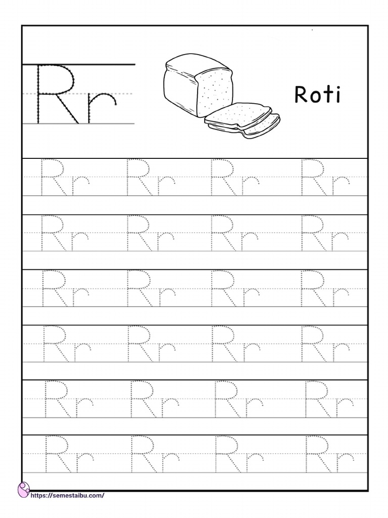Menebalkan Huruf Abjad R | PDF