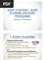 Audit Strategy vs. Audit Plan Explained | PDF | Audit | Internal Control