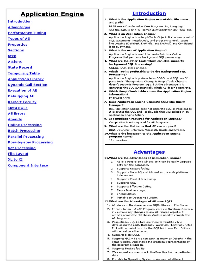 2 Application Engine | PDF | Computer Science | Databases