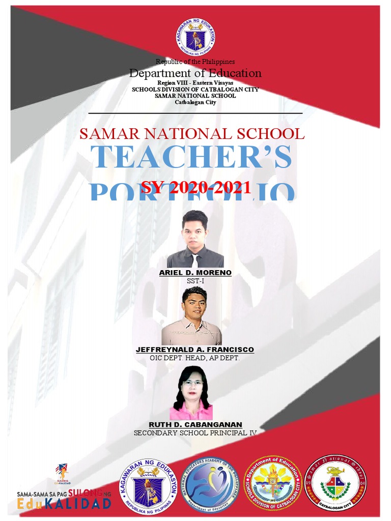 Teacher's Portfolio TEMPLATE | PDF | Educational Assessment | Learning