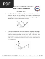 Pathfinder Selected Questions For Jee Advanced | PDF