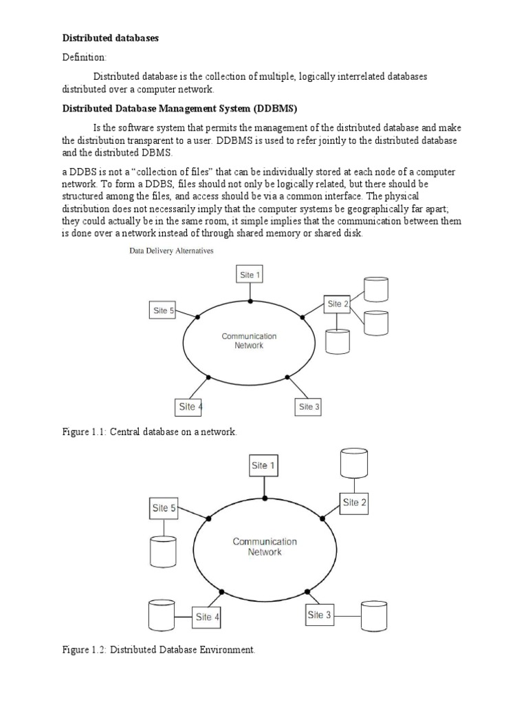 Distributed Databases | PDF | Databases | Relational Database Distributed Databases | PDF | Databases | Relational Database
