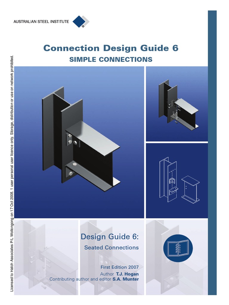 ASI Connection Design Guide 6 Seated Connections | PDF | Structural Steel