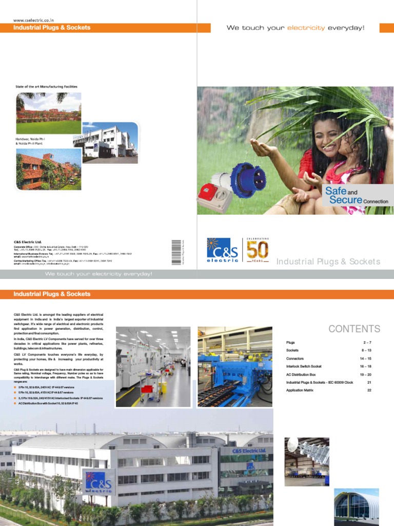 C&S Electric Industrial Plugs & Sockets | PDF | Ac Power Plugs And ...