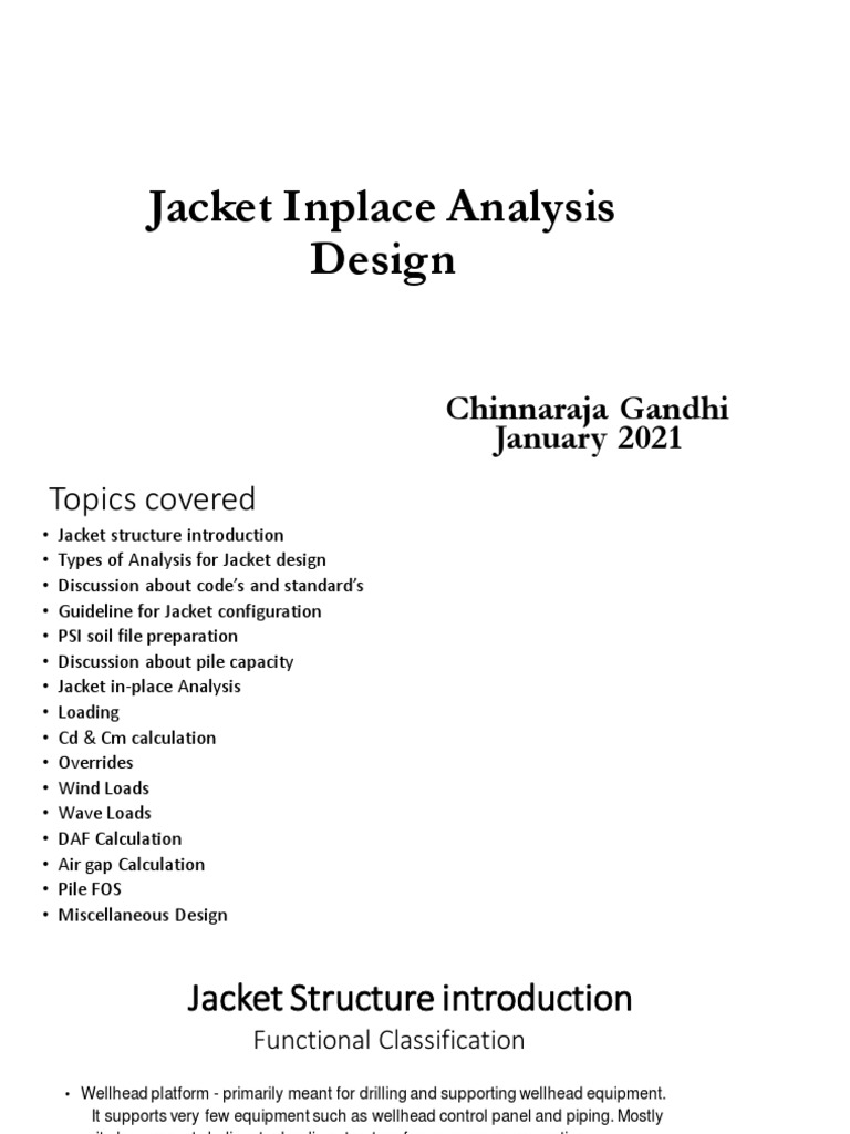 Offshore Jacket Inplace Analysis For Beginners With Sacs 1614129844 | PDF | Deep Foundation ...