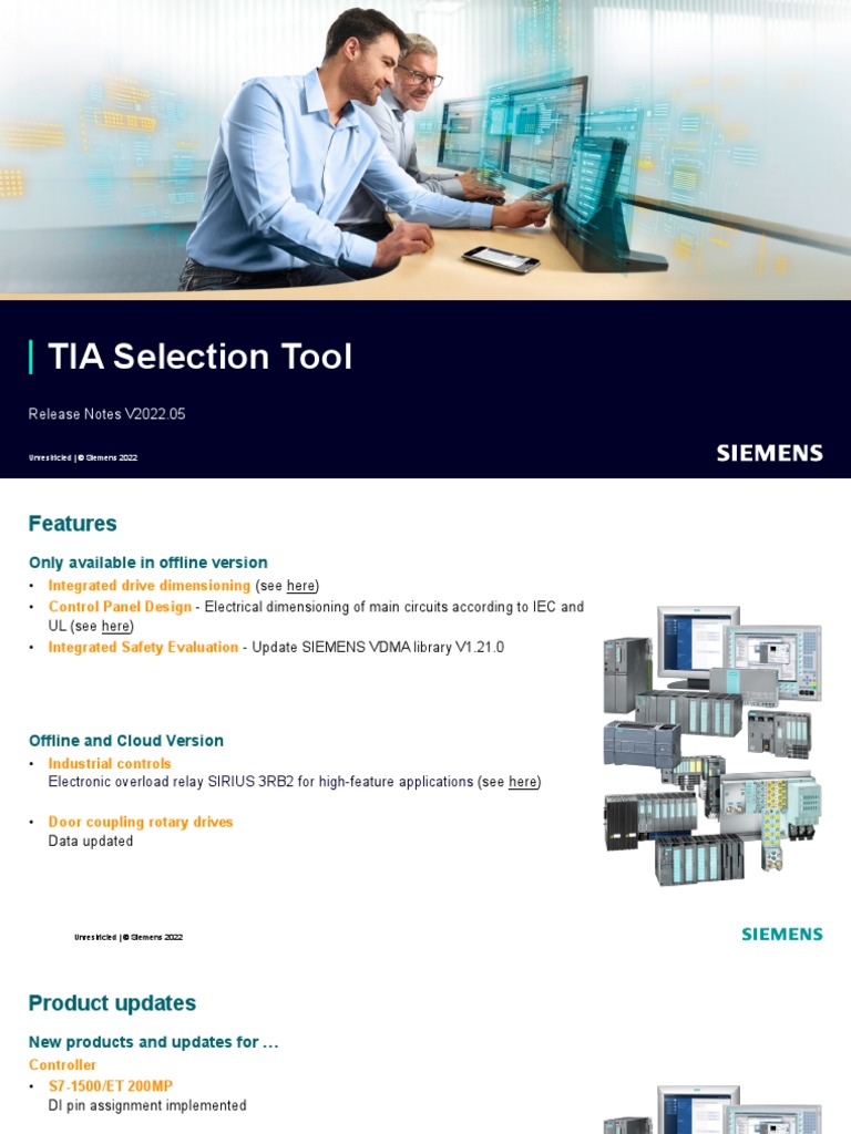 Release Notes TIA Selection Tool en | PDF | Electric Motor | Electrical ...