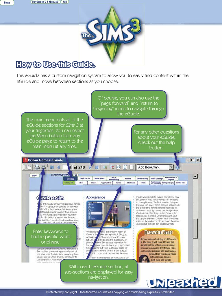 The Sims 3 (Console) Prima Official Guide | PDF | Wii | Video Games