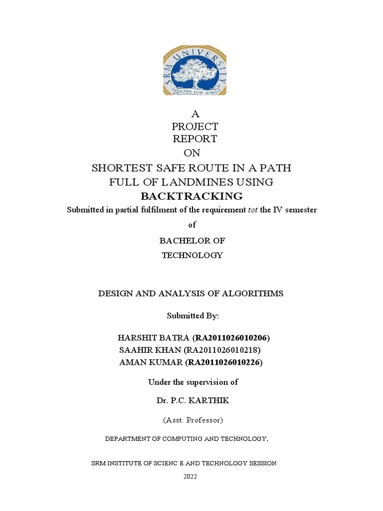 Daa Mini Project Pdf Computer Programming Theoretical Computer Science 4720