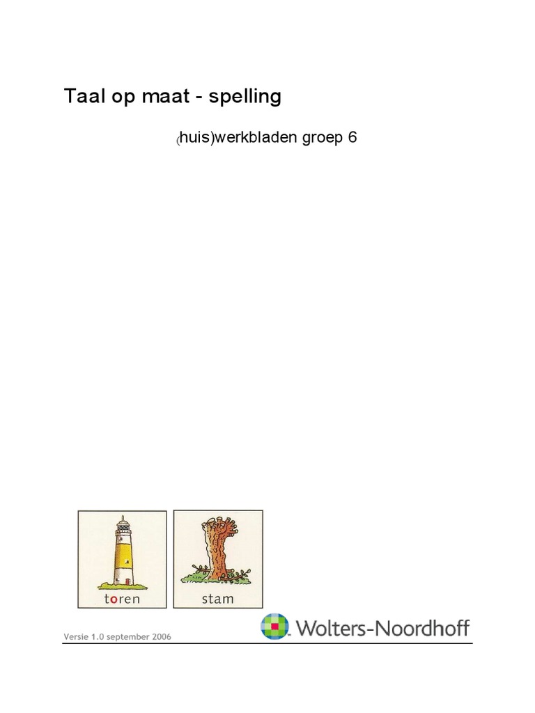 Spelling Groep 6 | PDF