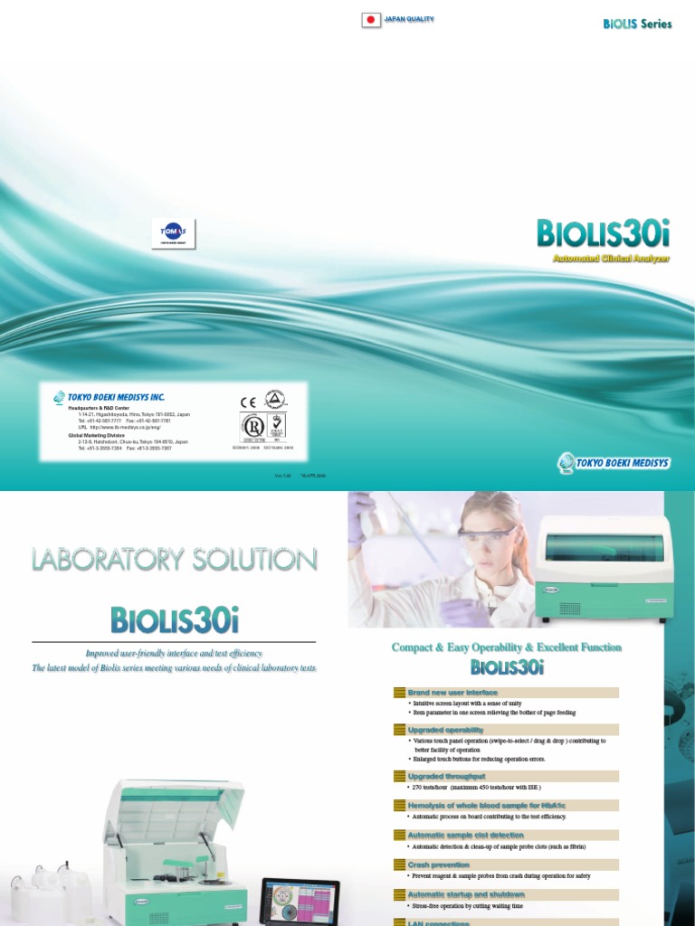 Biolis 30i | PDF | Glycated Hemoglobin | Water