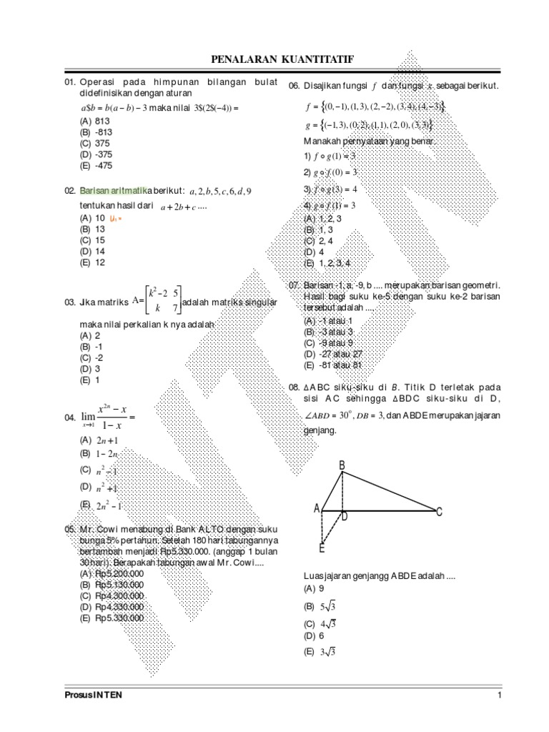 Penalaran Kuantitatif | PDF