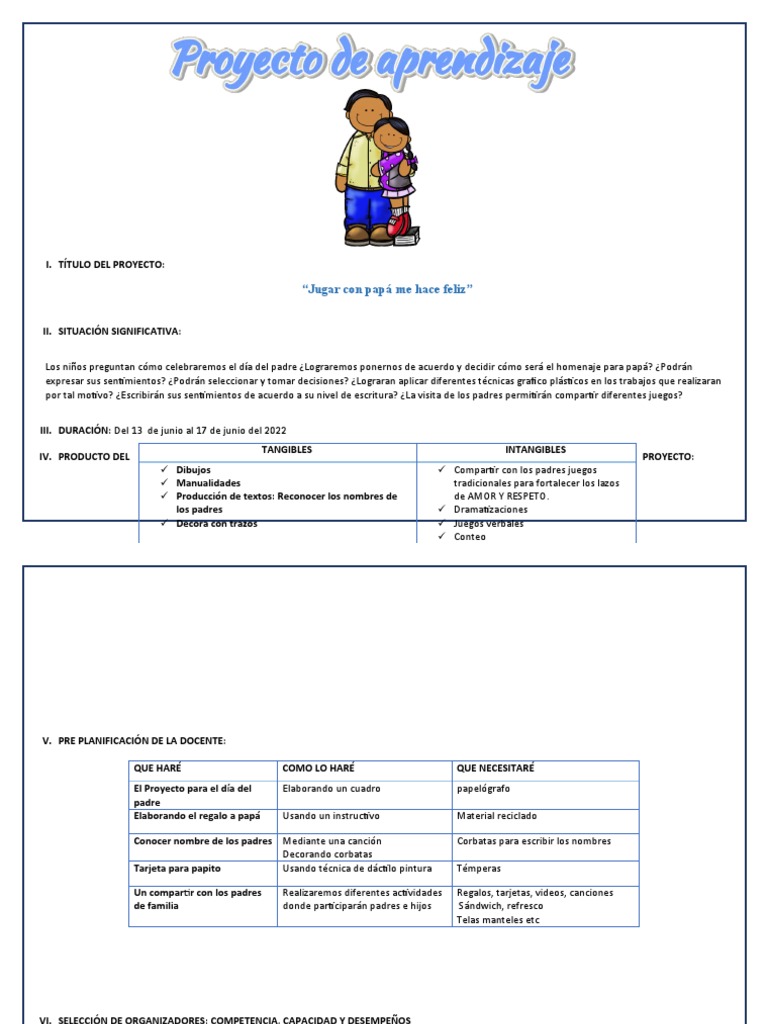 Dia Del Padre Nivel Inicial Amauta-Perú | PDF | Evaluación | Aprendizaje
