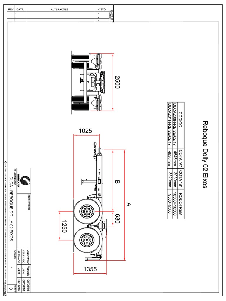 Reboque Dolly 02 Eixos | PDF