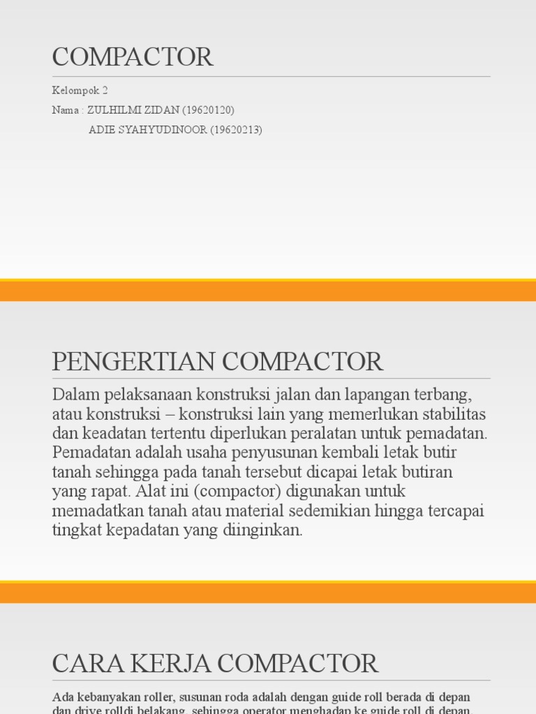 COMPACTOR | PDF