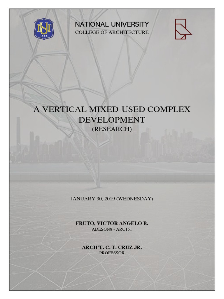 A Vertical Mixed-Used Complex Development: National University | PDF ...
