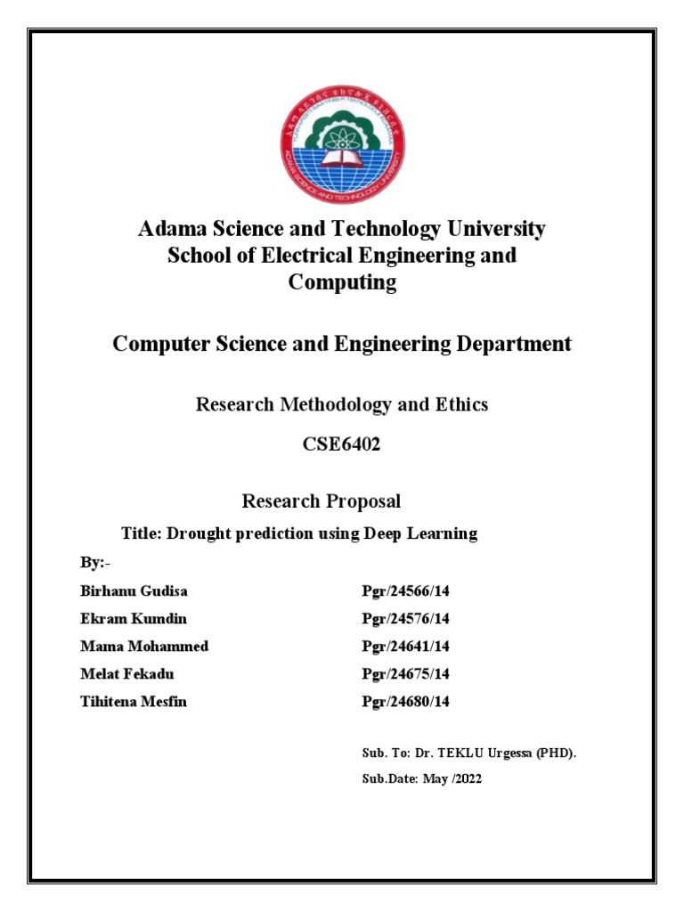 Adama Science and Technology University School of Electrical ...