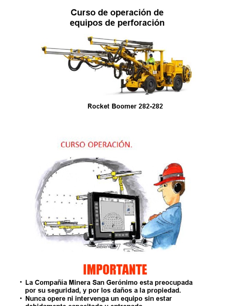 Capacitacion Operadores Jumbo | PDF | Perforar | Mecanica clasica