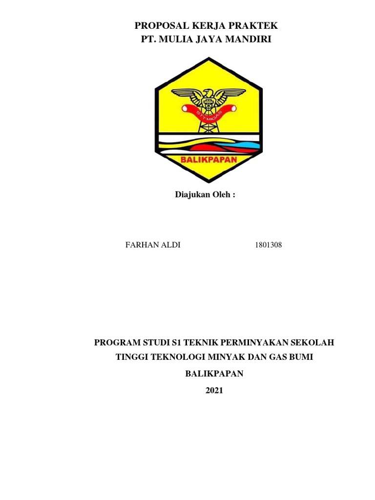 Proposal Kerja Praktek | PDF | Karier & Perkembangan | Teknologi & Rekayasa