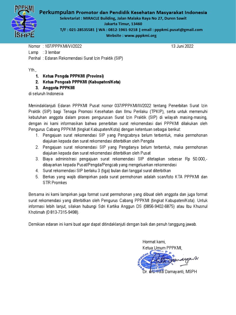 Prosedur SIP untuk Anggota PPPKMI | PDF | Pengelolaan Keuangan & Uang ...