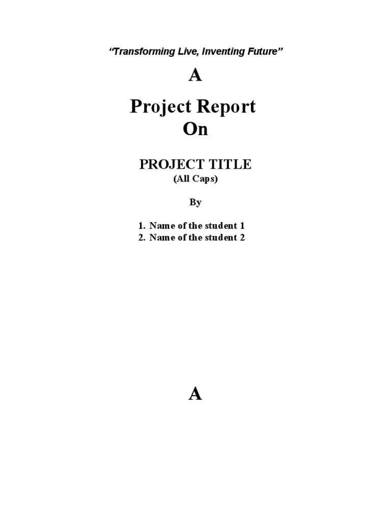 Project Report Format-Sem2 | PDF | Times New Roman | Typefaces