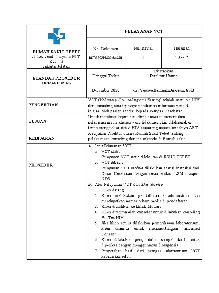 Pelayanan VCT | PDF