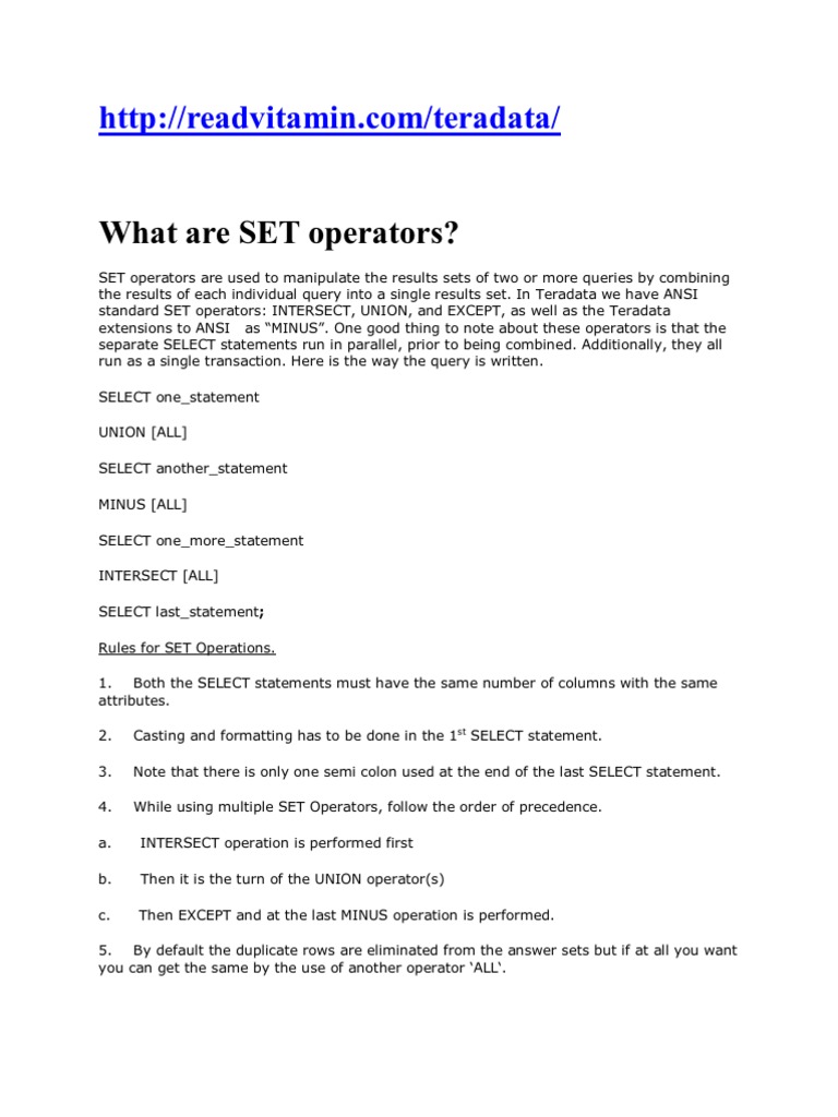 Teradata | PDF | Sql | Computer Engineering