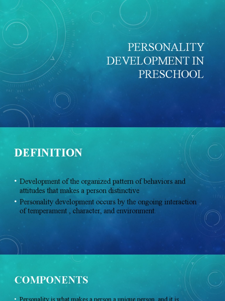 Personality Development in Preschool | PDF | Temperament | Preschool
