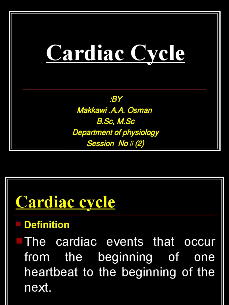 The Cardiac Cycle: A Comprehensive Review of the Phases, Events ...