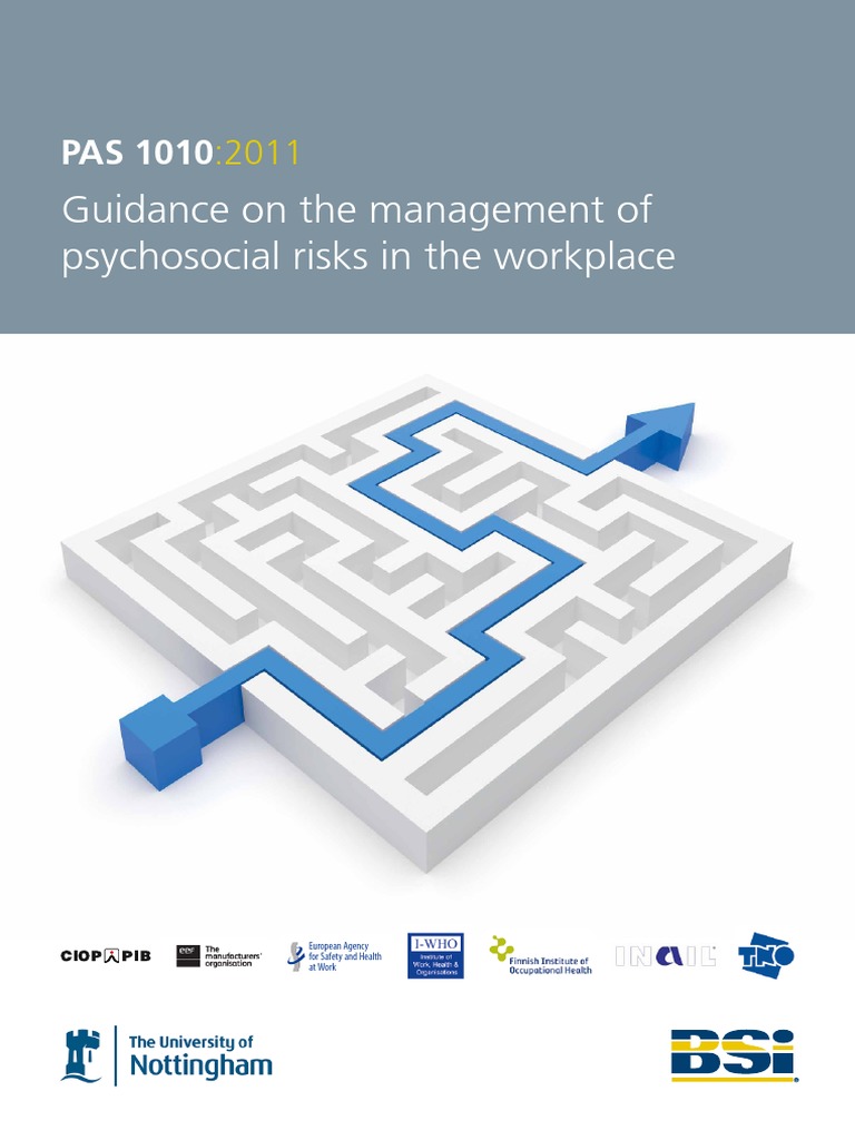 Guidance On The Management of Psychosocial Risks in The Workplace | PDF ...