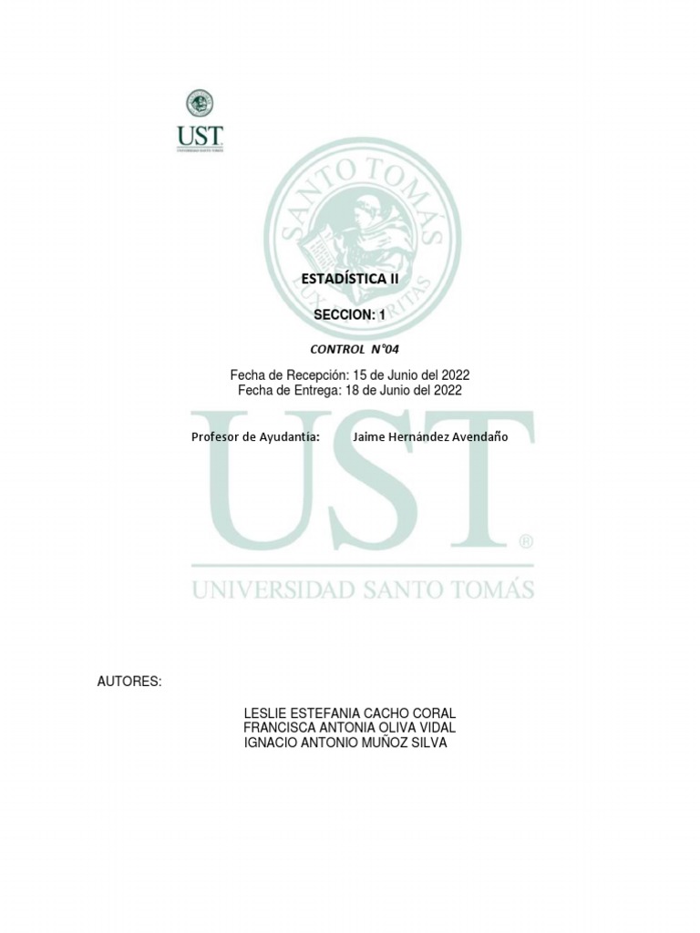 Caratula Control N°04 | PDF