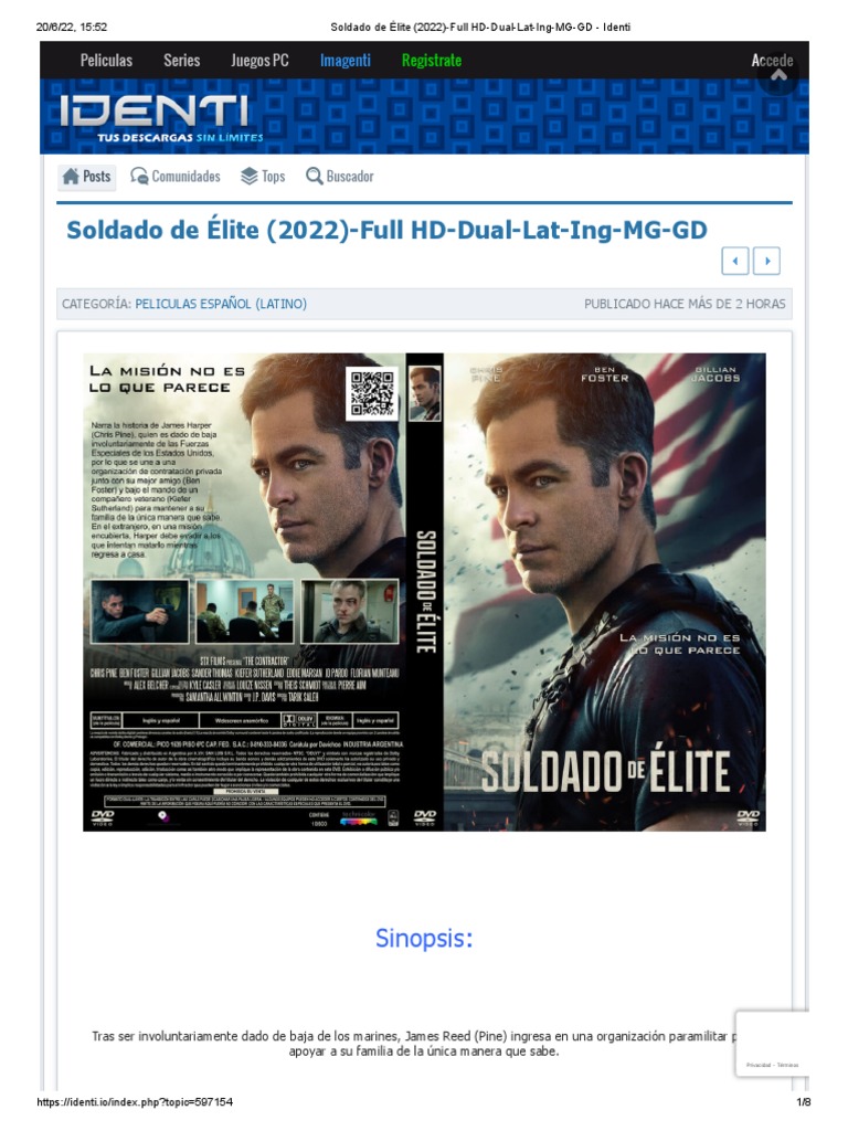 Soldado de Élite (2022) - Full HD-Dual-Lat-Ing-MG-GD - Identi | PDF ...