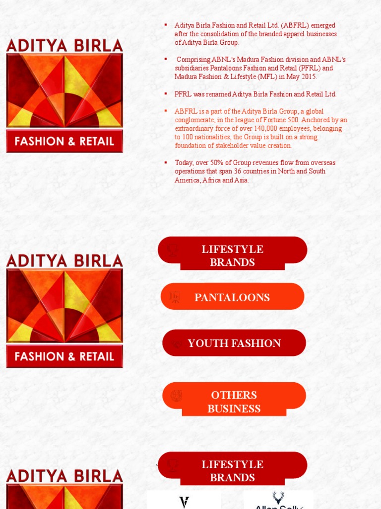 Aditya Birla Fashion: Company Overview | PDF | Finance & Money ...