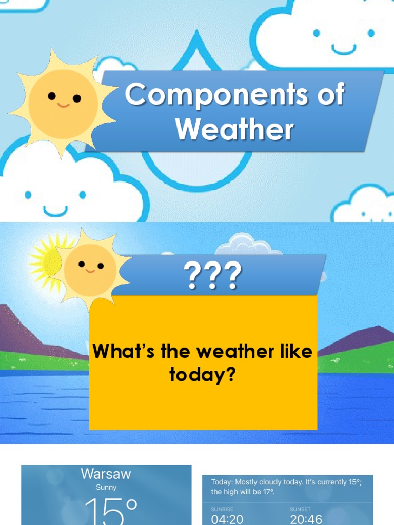 Clil Components of Weather | PDF | Atmosphere Of Earth | Weather