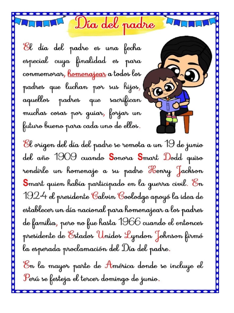 Adicional-Comprension Lectora-Dia Del Padre | PDF