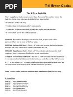 JCB Engine Error Codes | PDF | Fuel Injection | Throttle