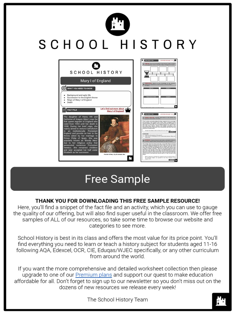 Mary I of England Resource Sample | PDF | Monarchy