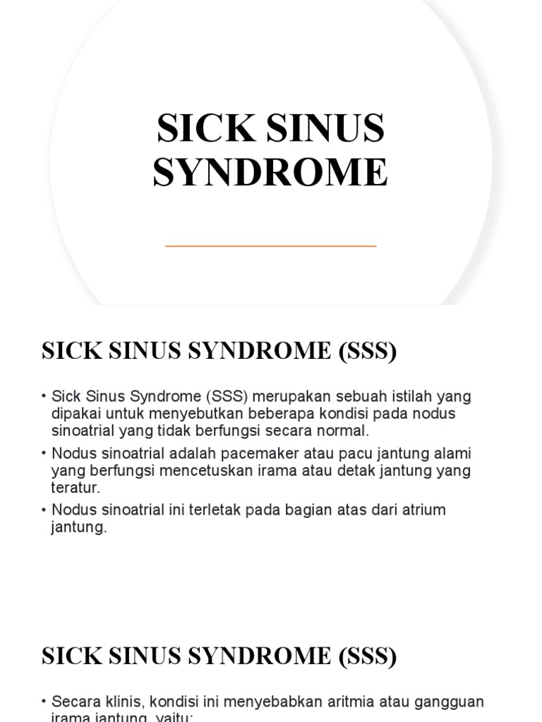 Sick Sinus Syndrome | PDF