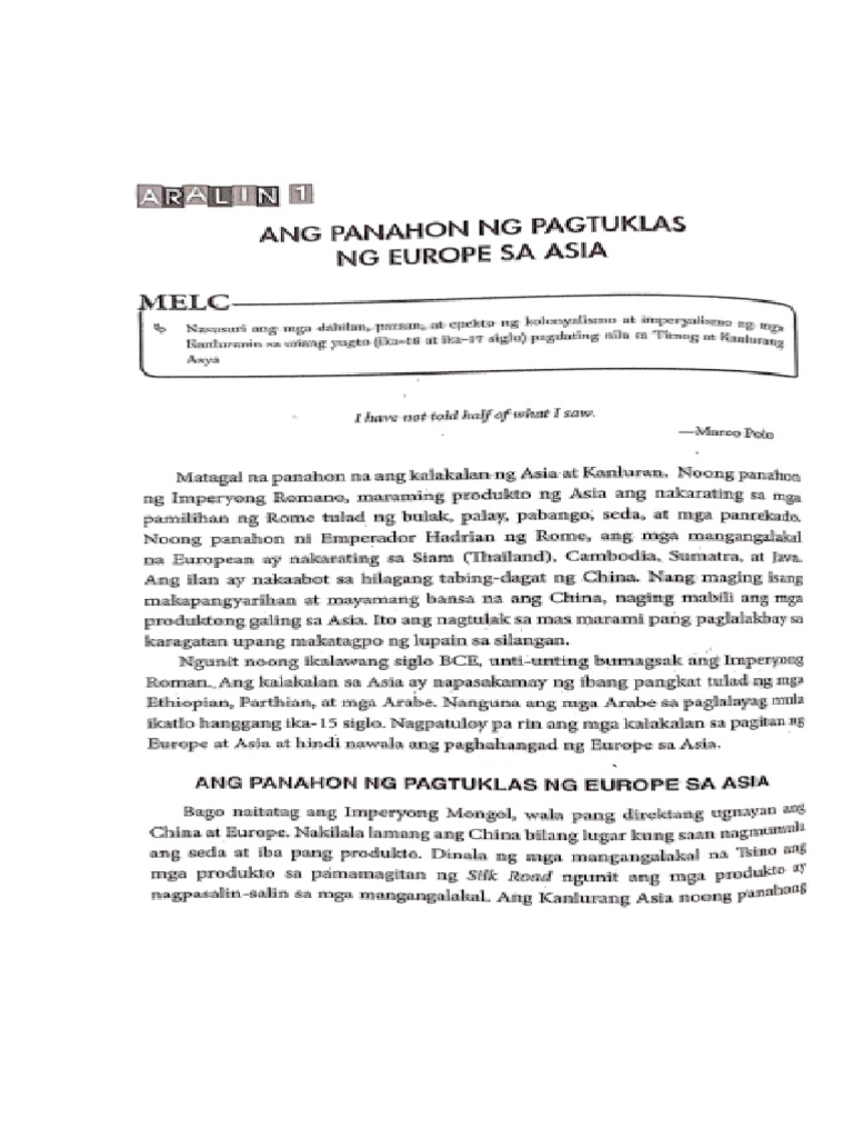 Module Q3 Aralin1 AP7 | PDF