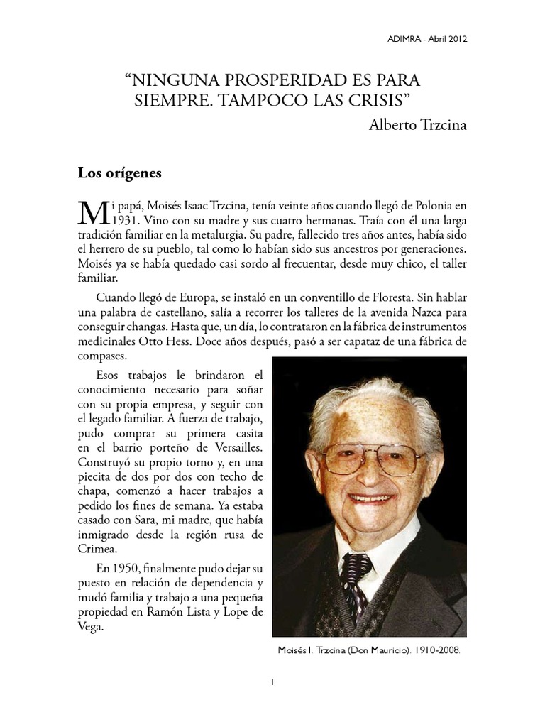 Alberto Trczina | PDF | Business | Economias
