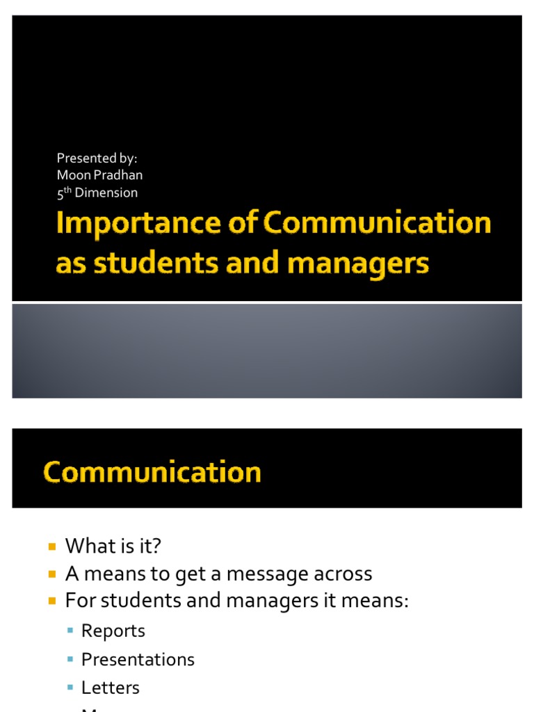 Importance of Communication Skills | PDF | Essays | Paragraph