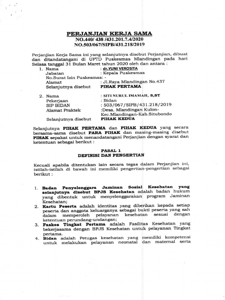 Contoh Jejaring Bidan | PDF