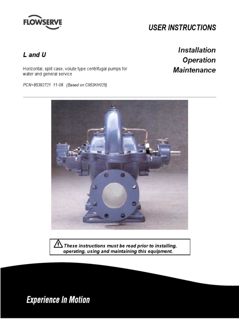 Manual Flowserve Pumps | PDF | Pump | Noise