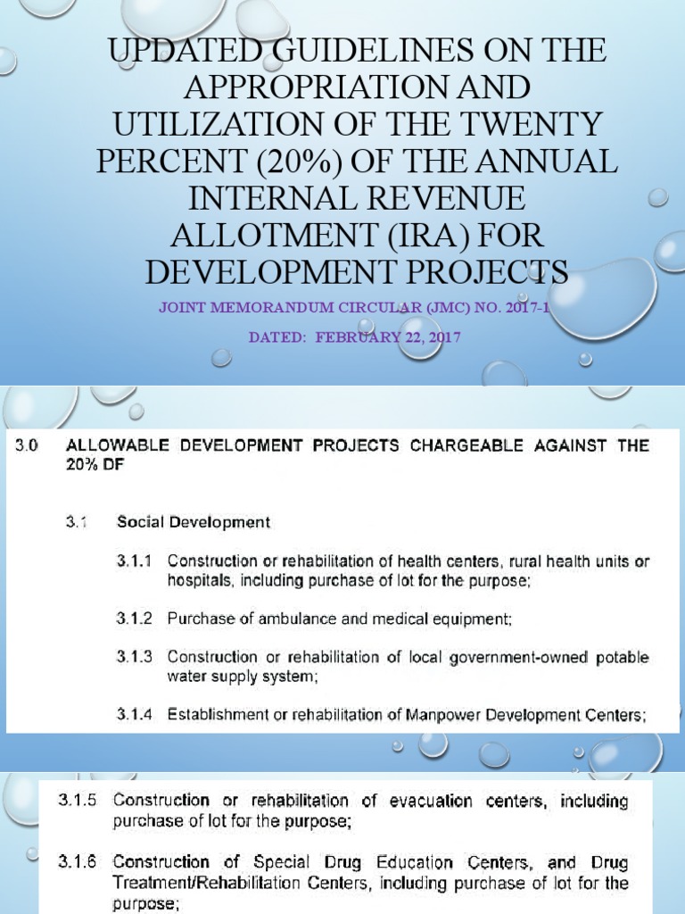 20% MDF Updated Guidelines On The Appropriation and Utilization of 20% ...