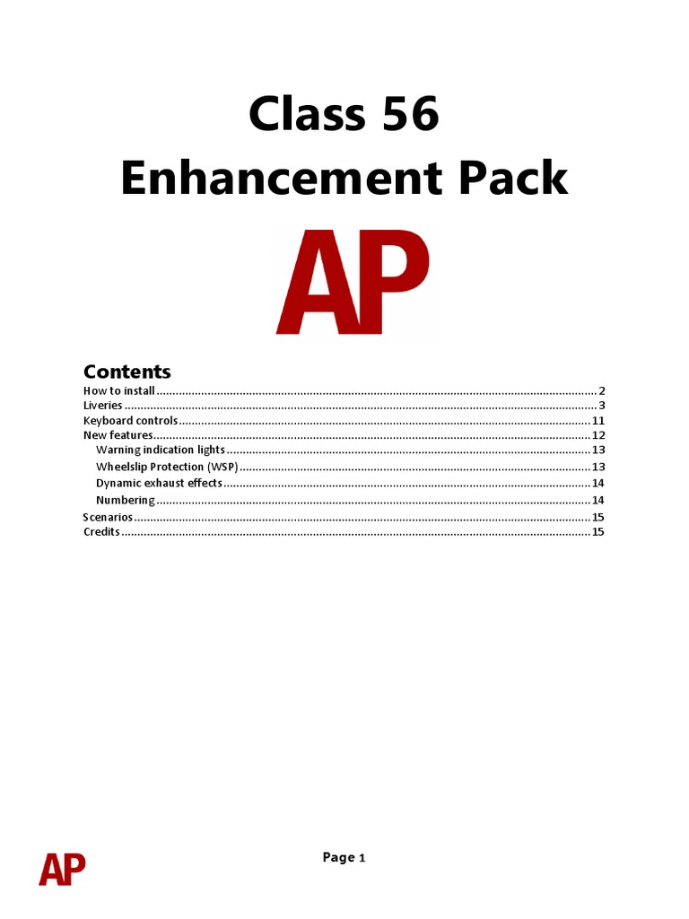 Class 56 Enhancement Pack | Download Free PDF | Rail Transport ...