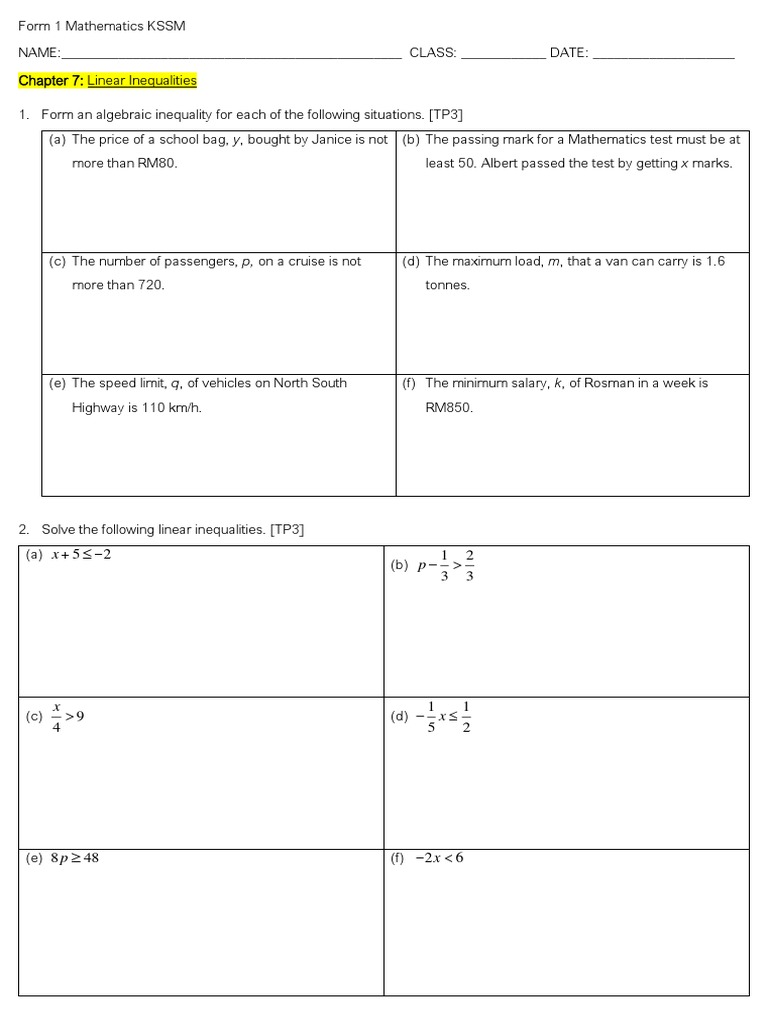 CHAPTER 7 Linear Inequalities | PDF | Economies