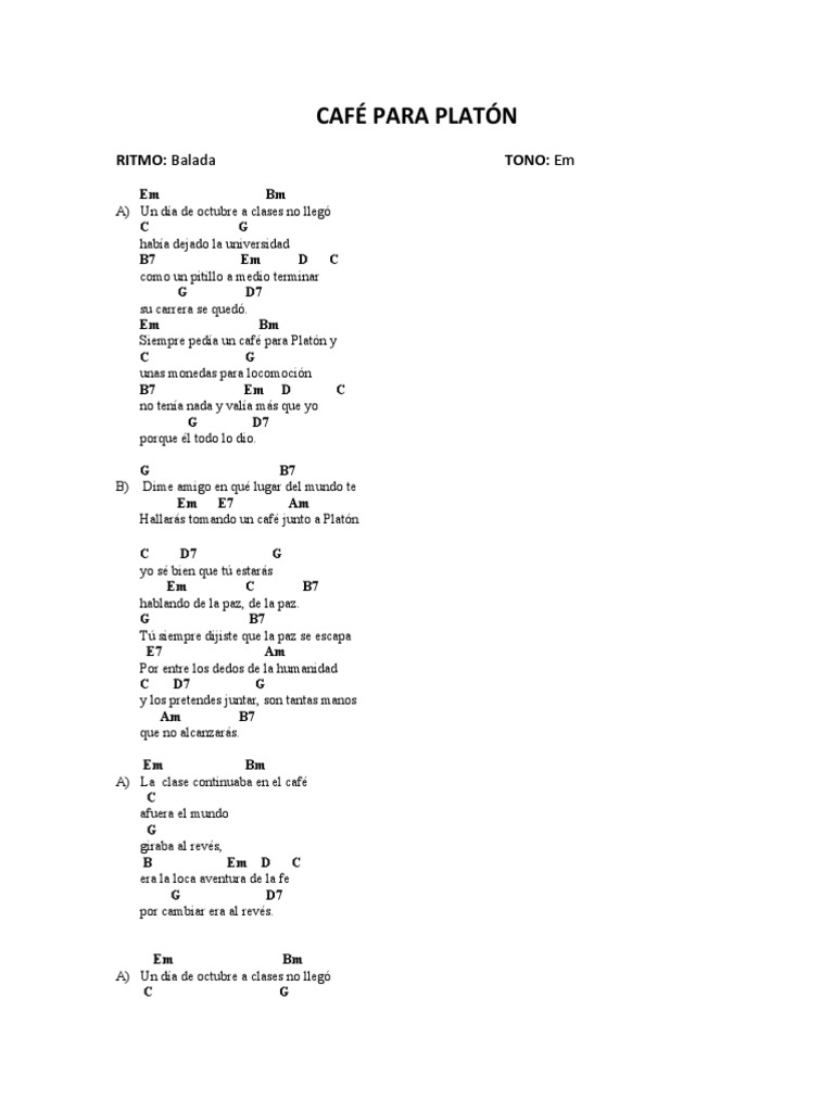 Café para Platón | PDF